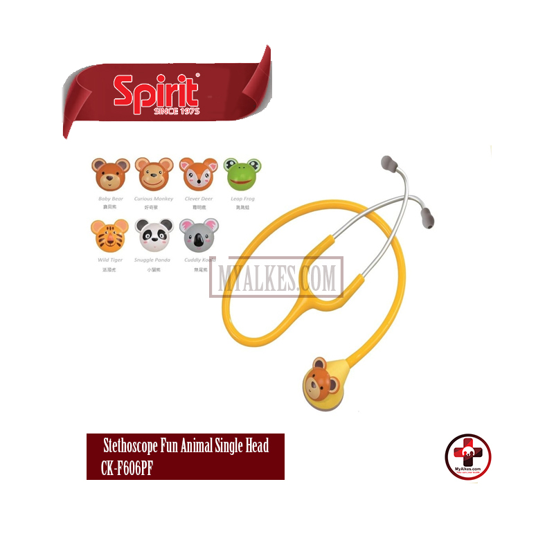 Jual Produk Stethoscope Fun Animal Single Head CK-F606PF Spirit Alat ...